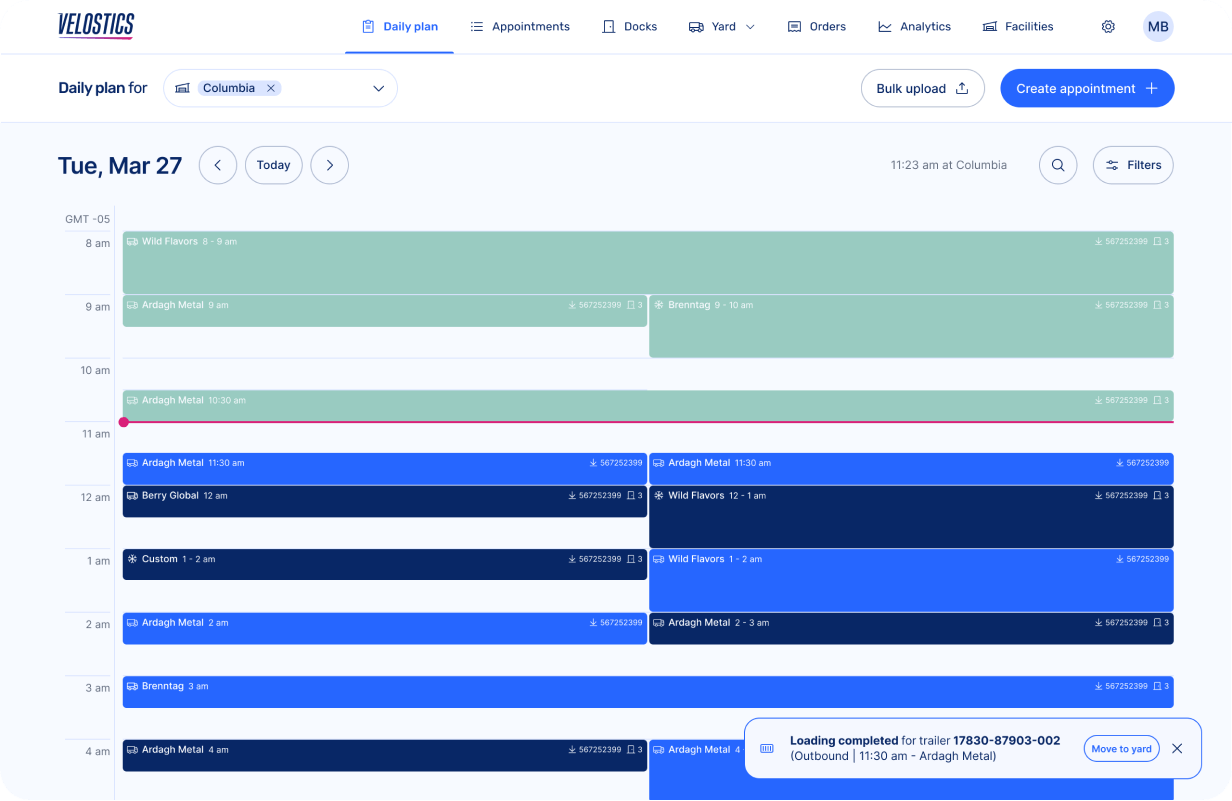 Appointment Scheduling | Streamline Supply Chain with Velostics Slot