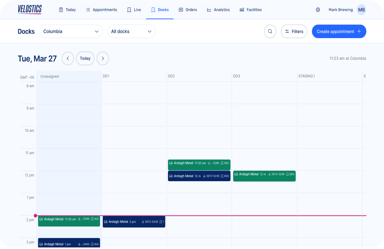 Unified Scheduling Platform | Streamline Yard & Dock Operations | Velostics