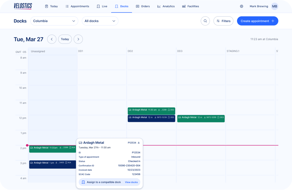 Dock Scheduling Software for Shippers | Reduce Costs with Velostics